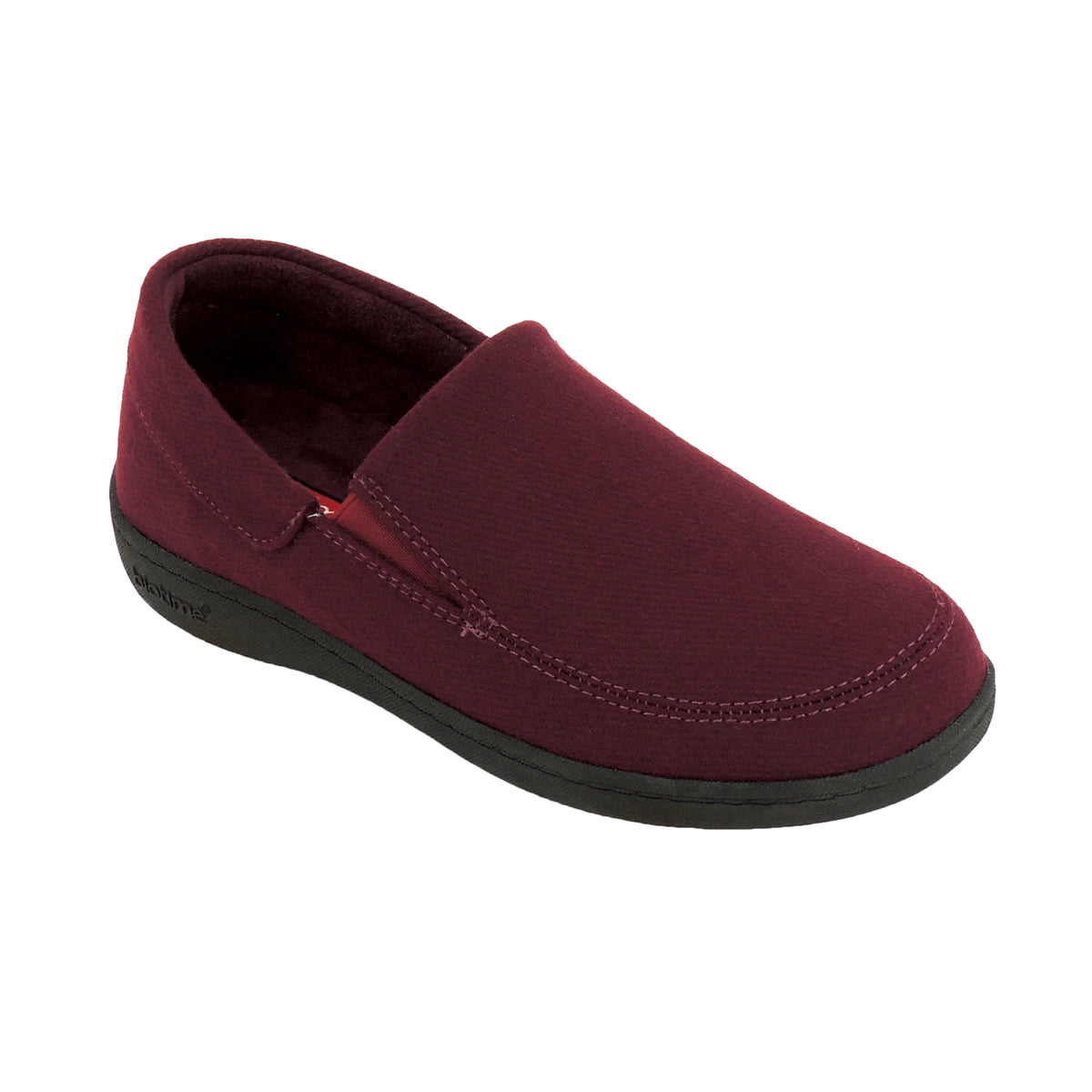 Biotime DANIELLA Burgundy Women's Slippers that Accommodate Orthotics ...